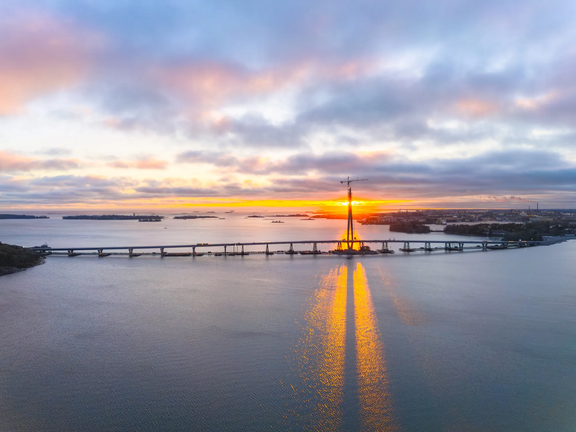 Construction of Finland’s biggest bridge sees completion of 135m-tall ...