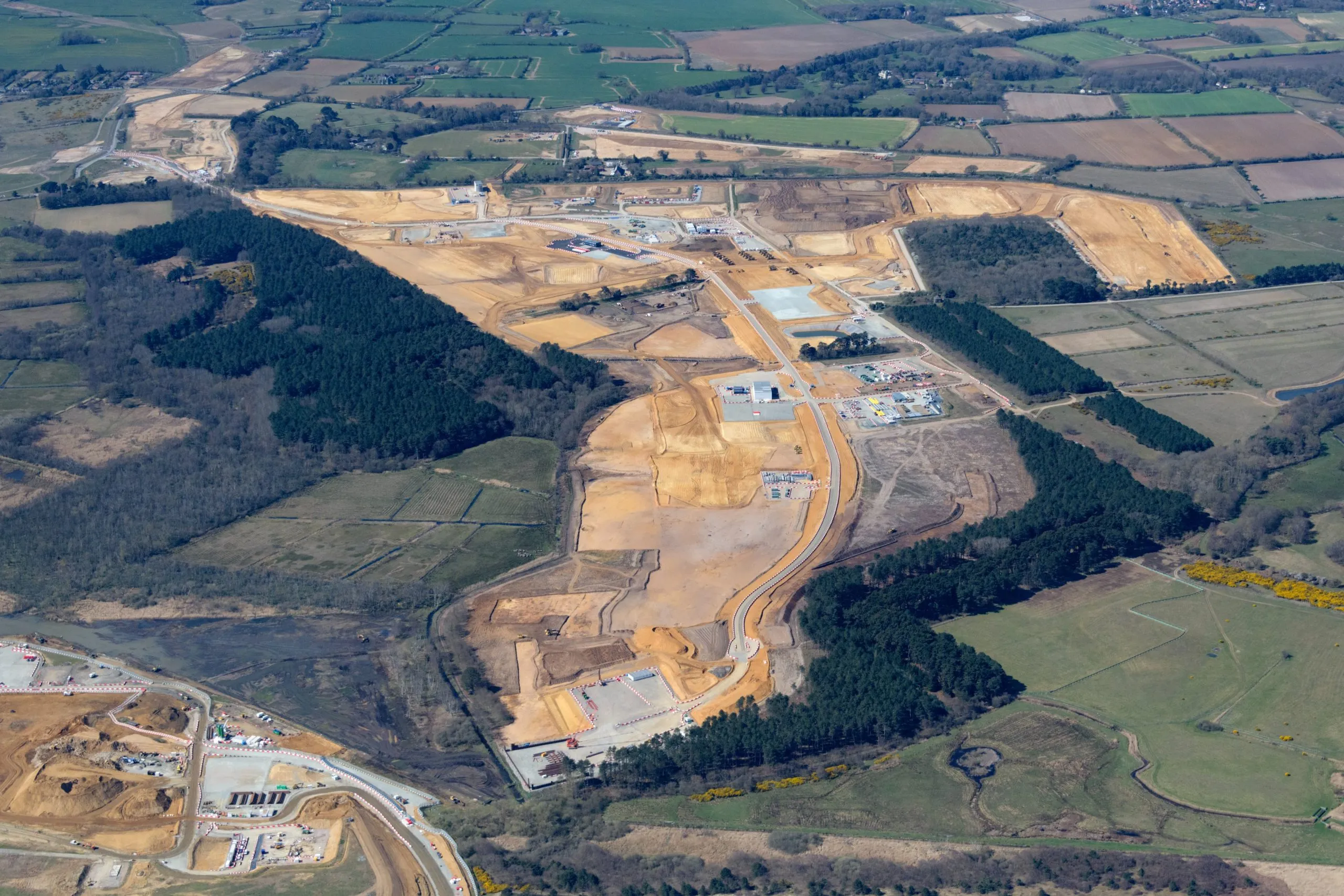 Aerial photos show state of Sizewell C preparatory works | New Civil ...