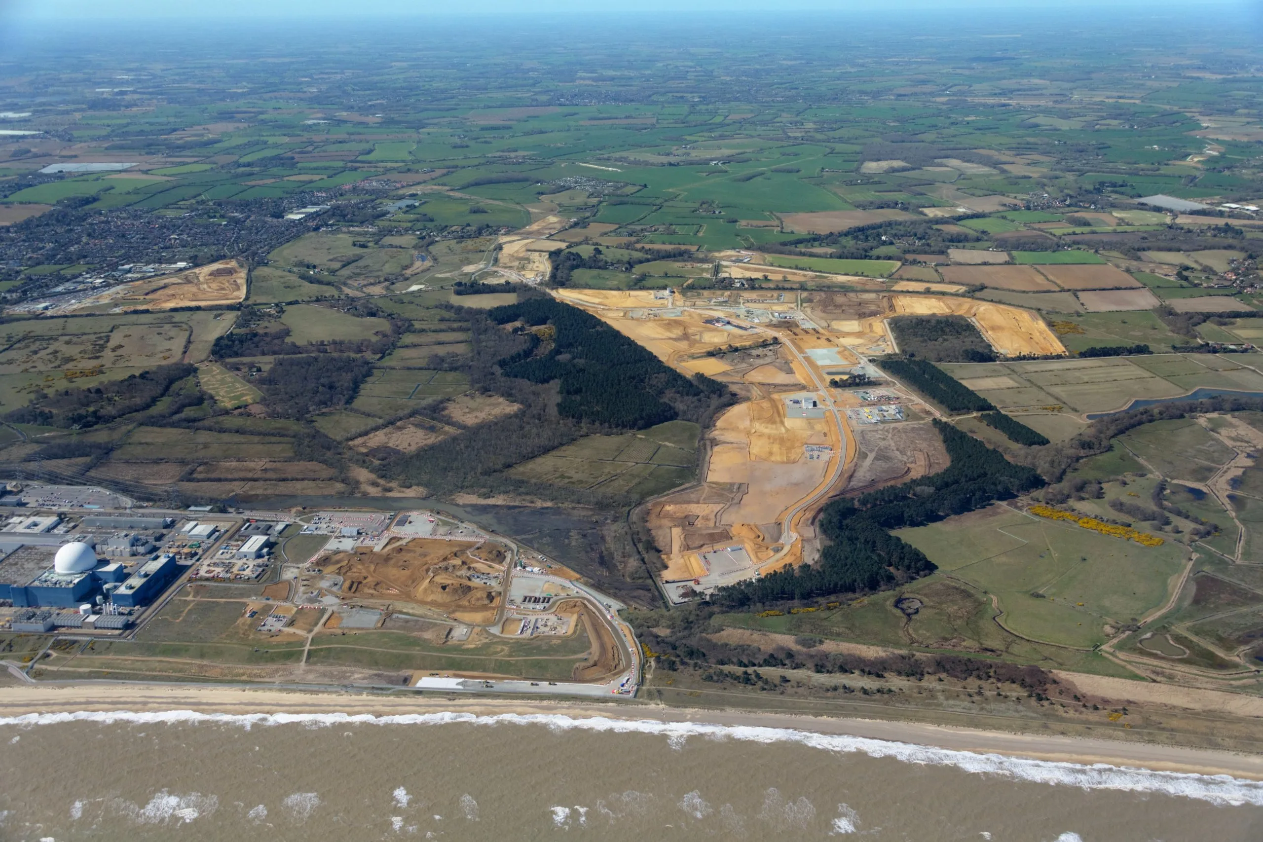 Aerial photos show state of Sizewell C preparatory works | New Civil ...
