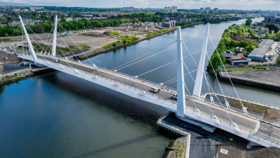 £117M twin-leaf opening road bridge across River Clyde opens to traffic ...