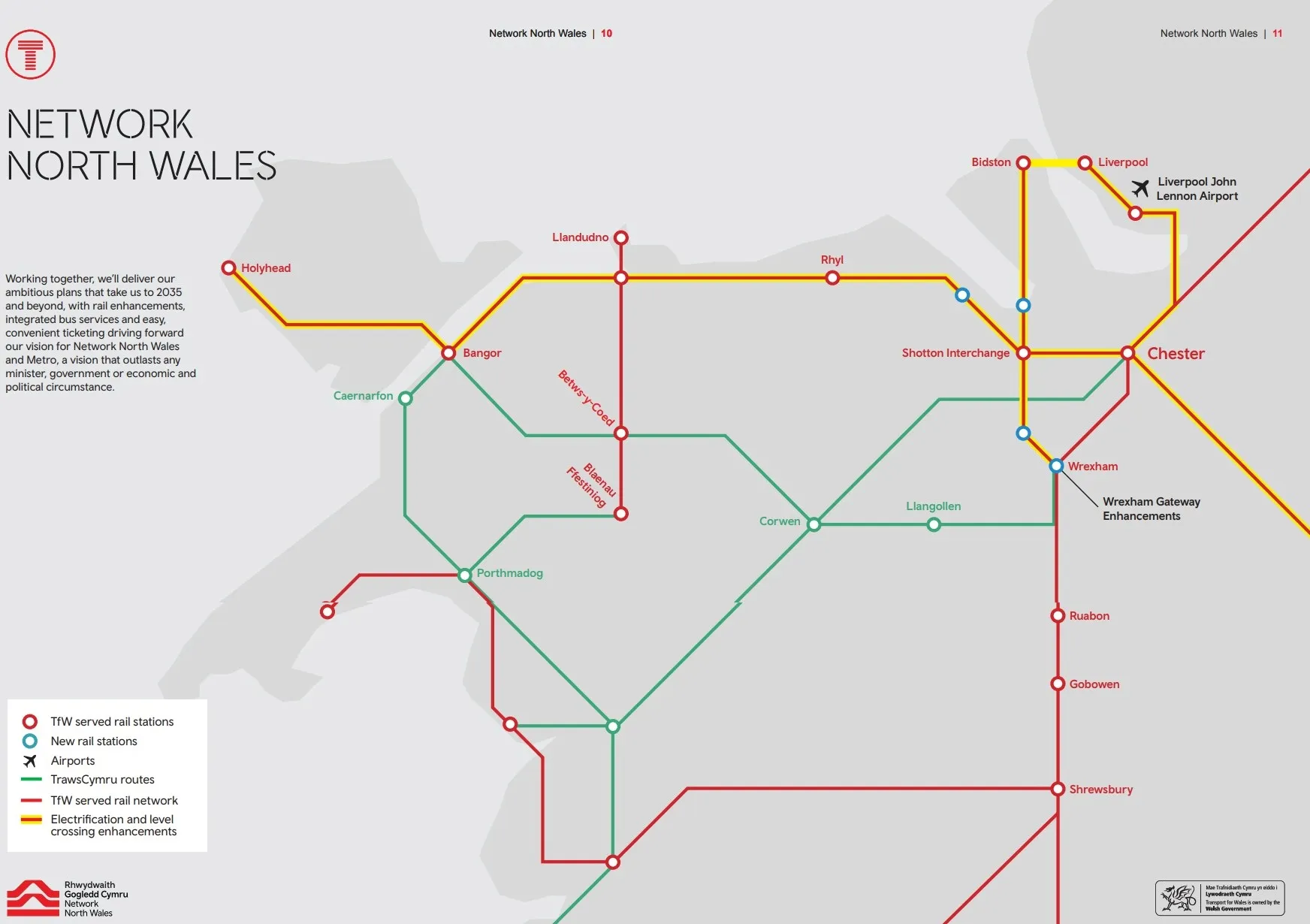 £2.1bn overhaul of public transport in north Wales put forward by Welsh ...