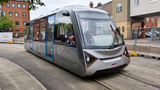 Coventry’s 220m-long Very Light Rail on road test track proves a ...