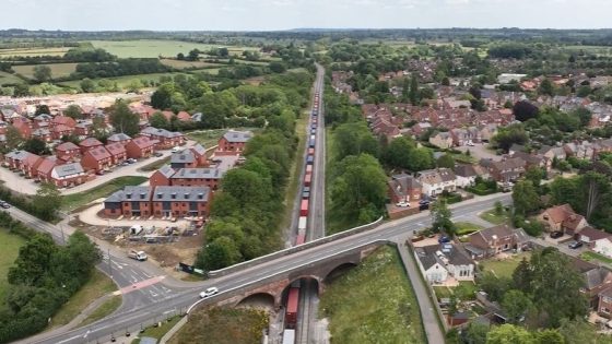 First freight train uses East West Rail line and Northampton logistics ...