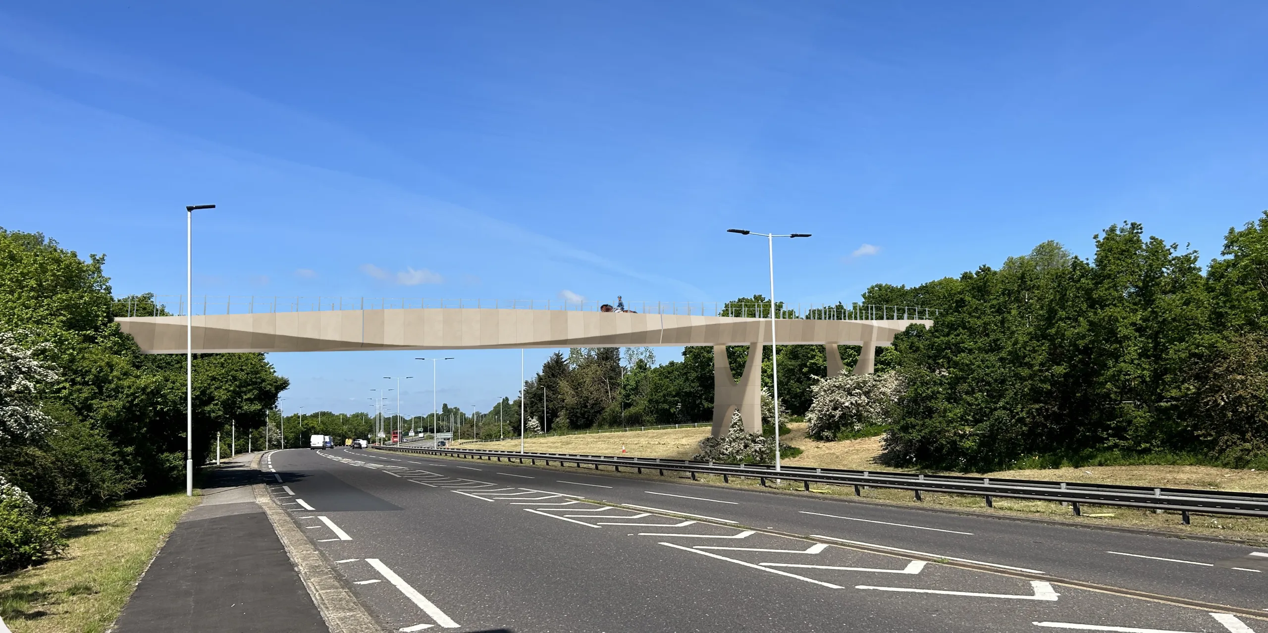 Lower Thames Crossing footbridge design competition fostered new ways ...