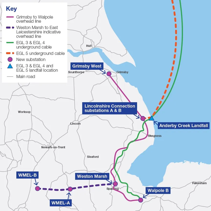 National Grid shares new plans for 140km Grimsby to Walpole overhead ...