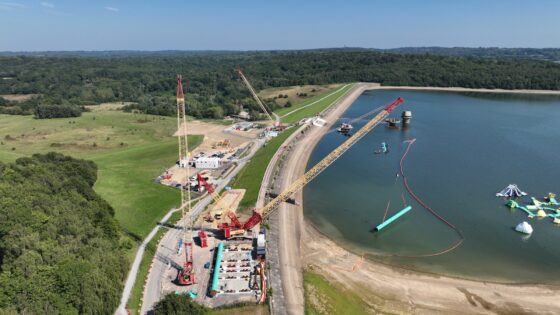 Southern Water installs large siphons at Bewl Water as part of £45M dam ...