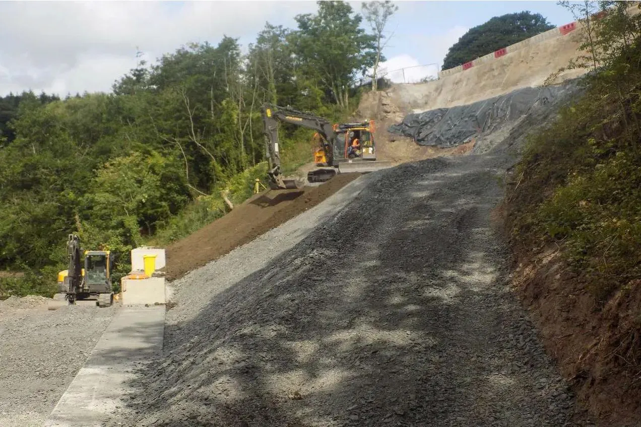 Completion of retaining wall sees North Wales road near reopening four ...