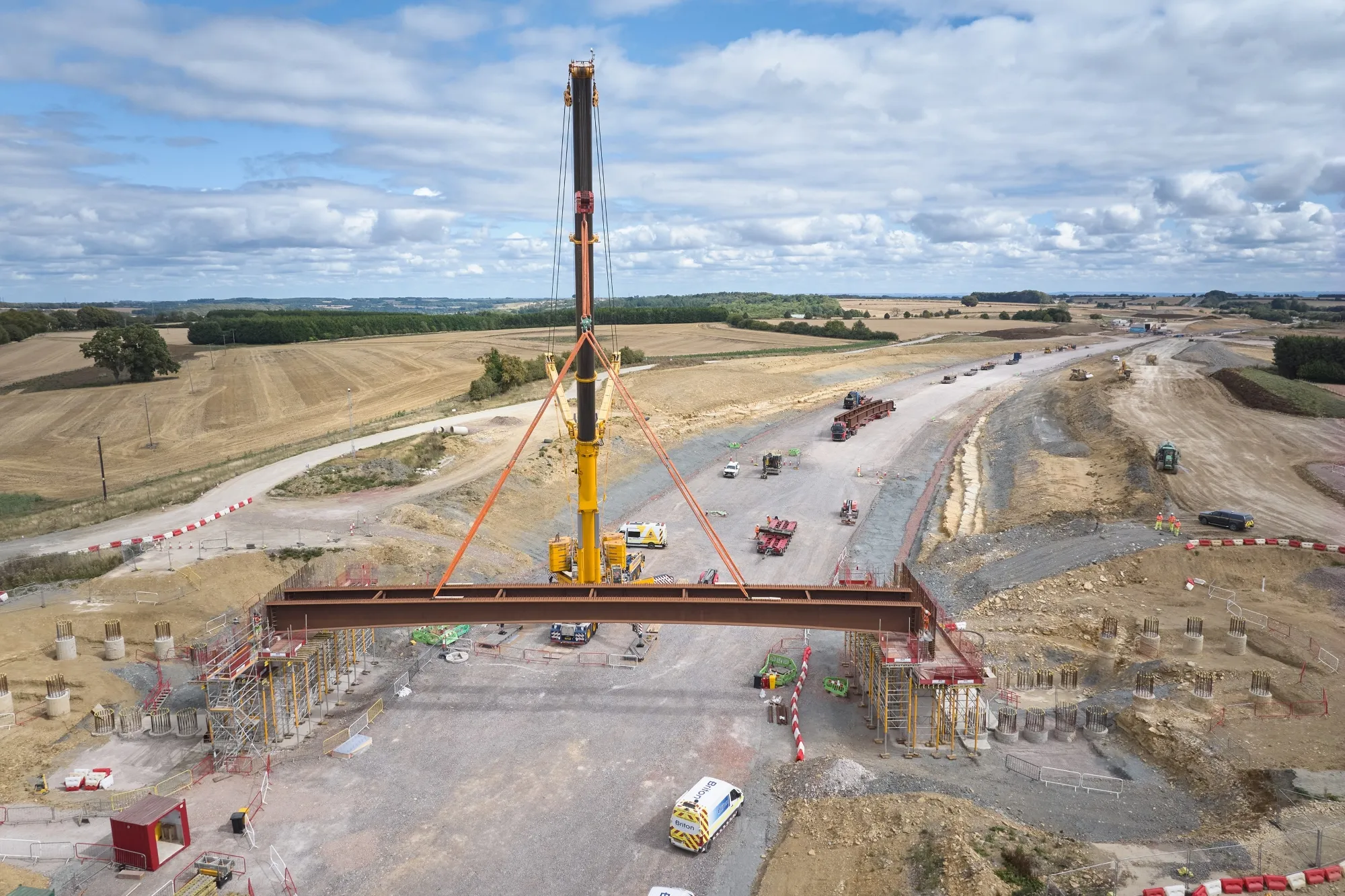 Beam lifts underway for bridges on £500M A417 Missing Link | New Civil ...