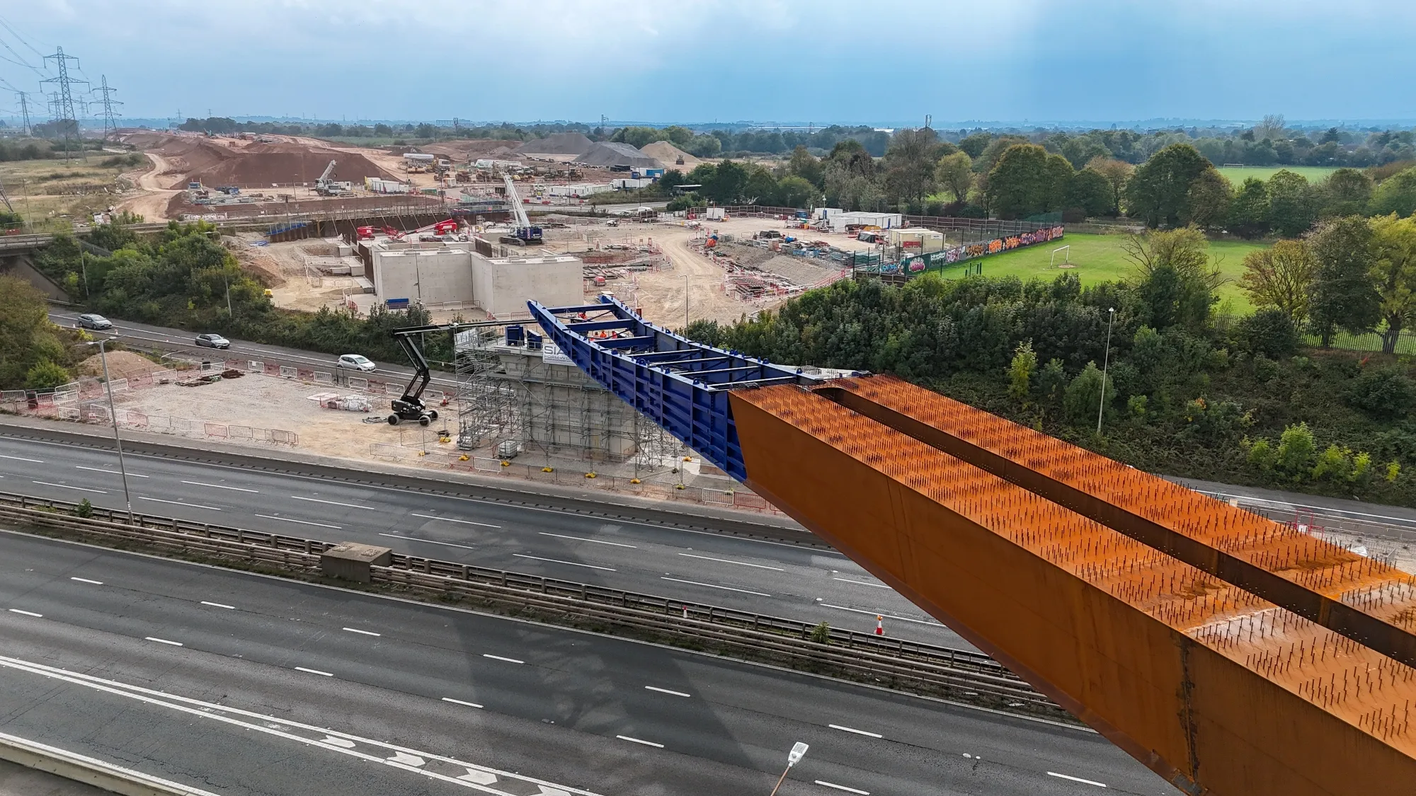 Engineers reopen M6 early after sliding HS2 viaduct across motorway ...