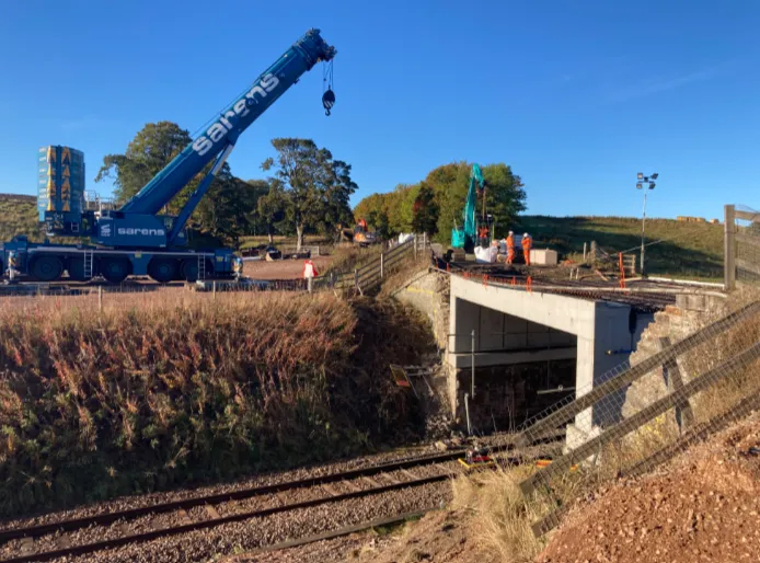 Network Rail finishes Banff Turnpike bridge rebuild and reopens A95 ...
