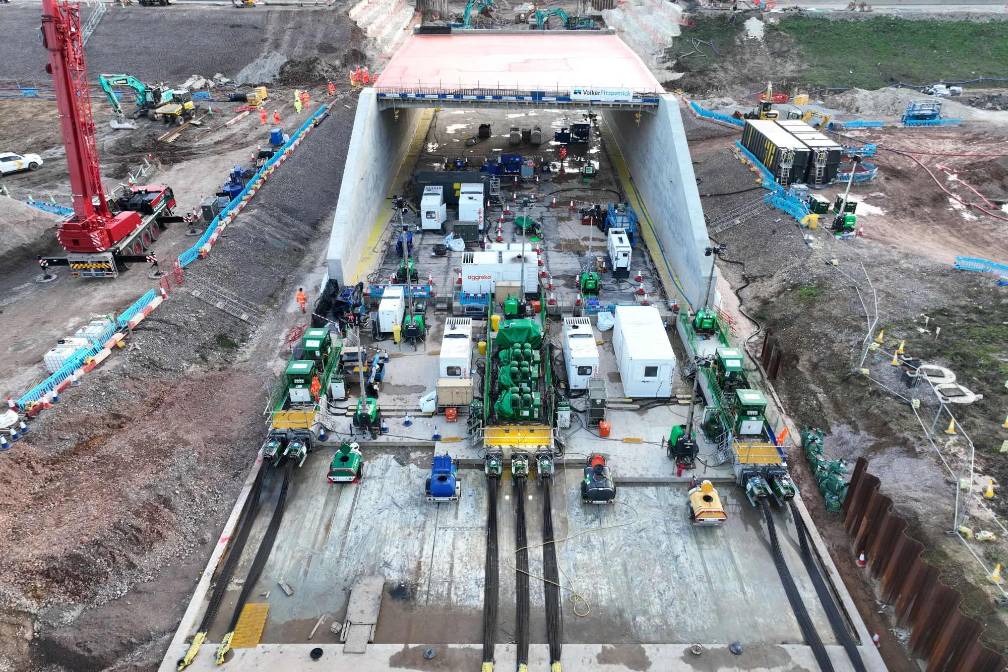 Box slide for underpass under M27 completed early | New Civil Engineer